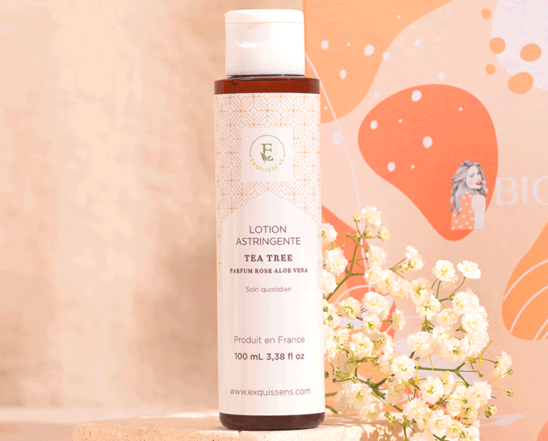 Lotion astringente au Tea Tree d'Exquissens : une alliée au quotidien